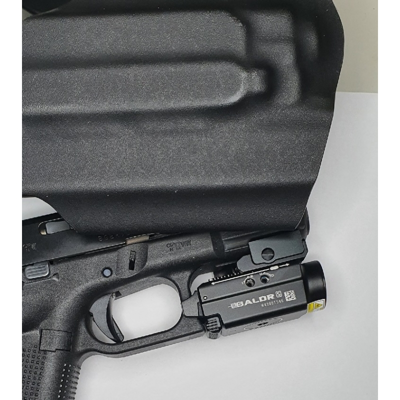 FUNDA IWB GLOCK 19/17 C/LINTERNA OLIGHT BALDR-S KYDEX INTERIOR ELEGANT ...