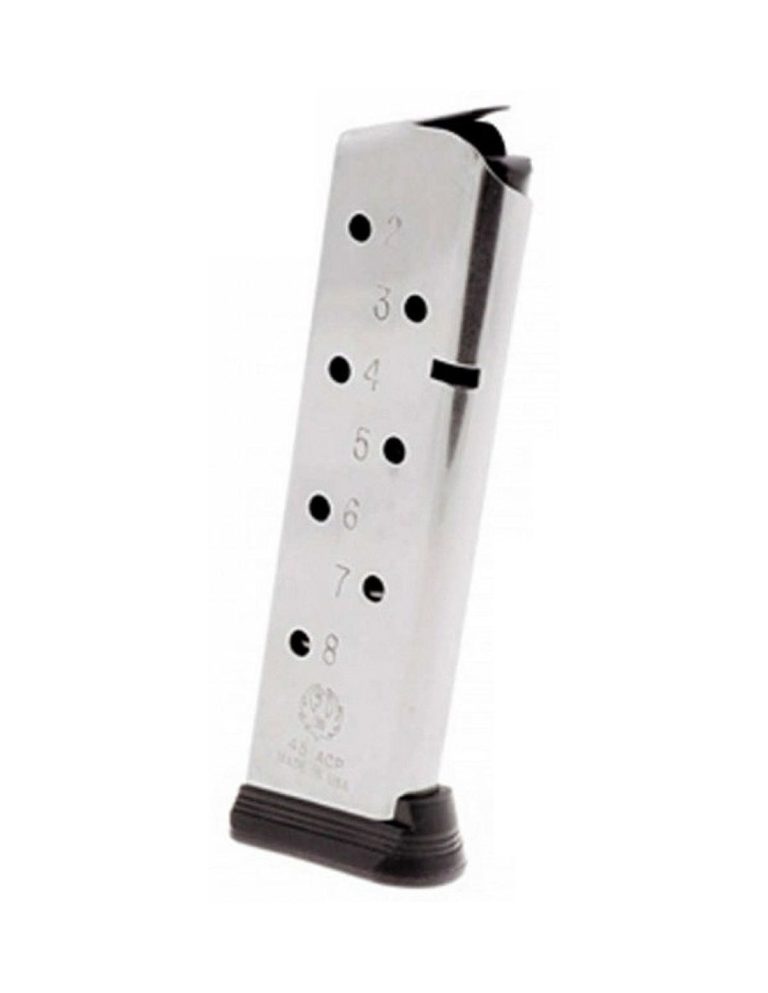 Cargador metálico RUGER SR1911 8R con placa base - 45 ACP ...