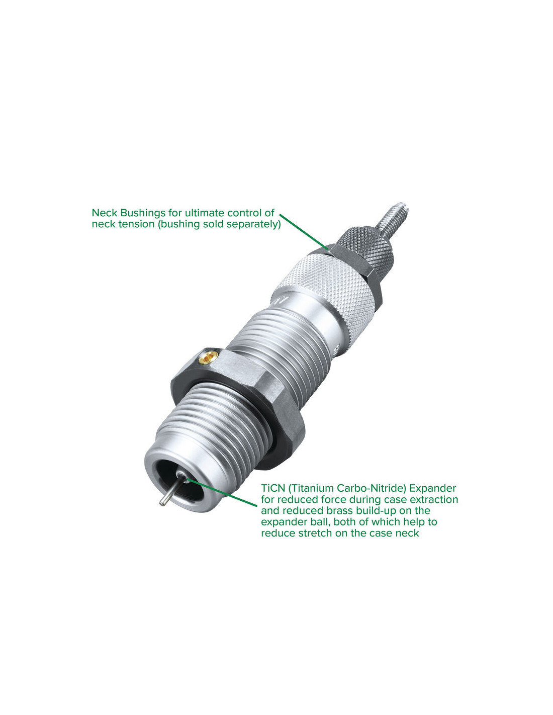 Juego de 2 Dies RCBS MatchMaster 300 WSM - longitud completa ...